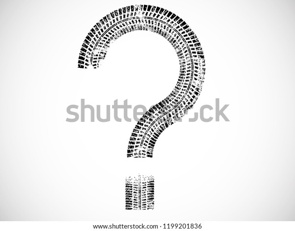Tyre Tread Vector Question Mark Symbol 库存矢量图（免版税）1199201836 | Shutterstock
