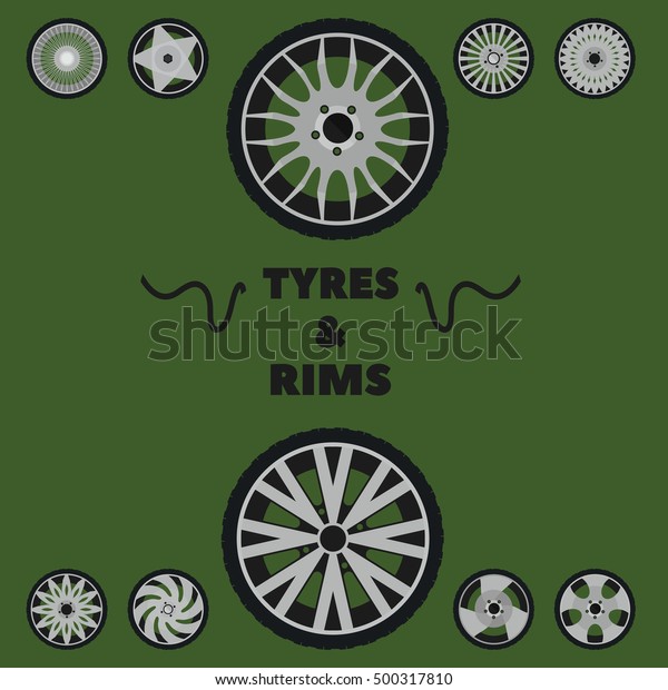 Tyres Rims Logo Stock Vector (Royalty Free) 500317810 | Shutterstock