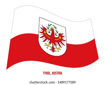 Tyrol Flag Waving Vector Illustration On Stock Vector (Royalty Free ...