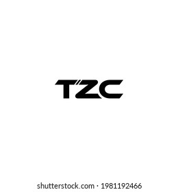 Tzc Letter Logo Design Background Stock Vector (Royalty Free ...