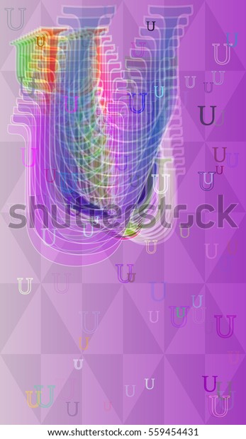 U Alphabet Design Idea Stock Vector (Royalty Free) 559454431 | Shutterstock