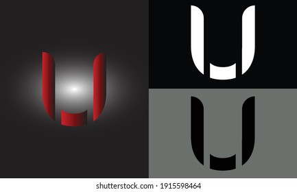 U Gradient Letter Logo Design Template Stock Vector (Royalty Free ...