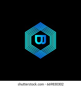 U J Logo Stock Vector (Royalty Free) 669830302 | Shutterstock