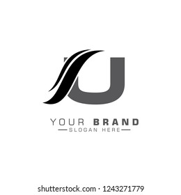 U Letter Logo Design Stock Vector (Royalty Free) 1243271779