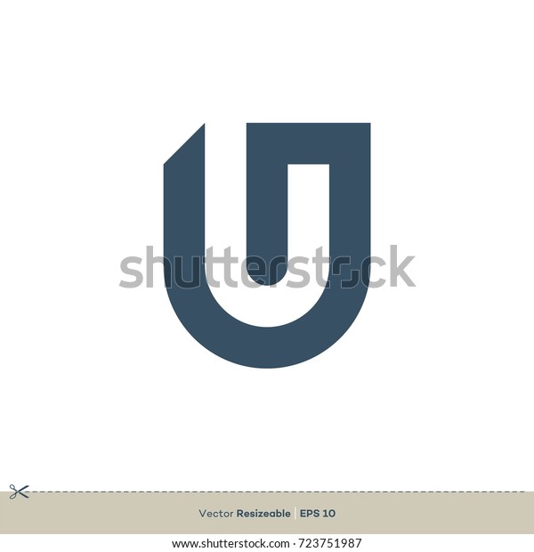 U Letter Logo Template Illustration Design Stock Vector (Royalty Free ...