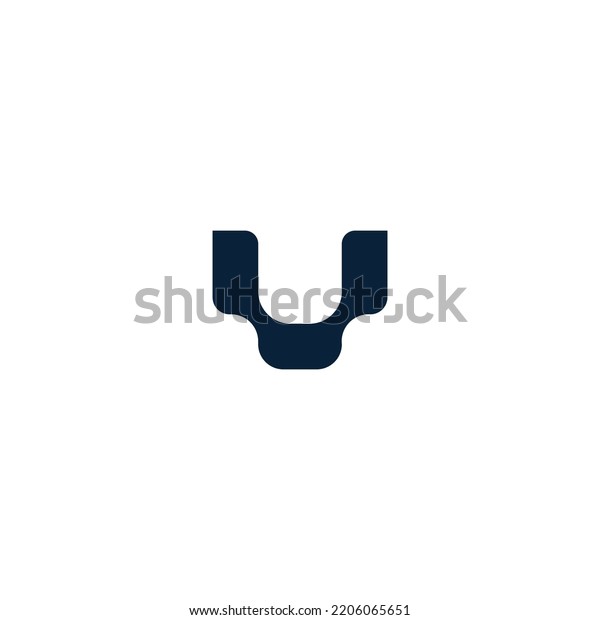 U Letter Vector Tach Logo Design Stock Vector (Royalty Free) 2206065651 ...