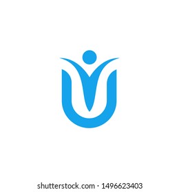 U People Logo Vector Design Stock Vector (Royalty Free) 1496623403 ...