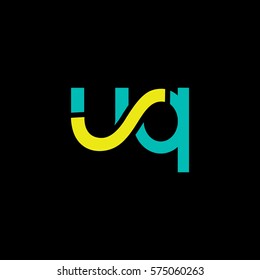 U Q Letter Logo Design Vector Stock Vector (Royalty Free) 575060263 ...