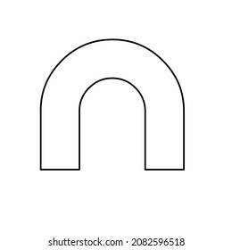 U Shape Layout Outline Icon Stock Vector (Royalty Free) 2082596518 ...