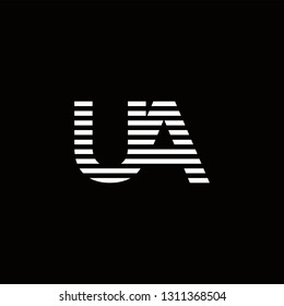 Ua Logo Letter Initial Designs Templete Stock Vector (Royalty Free ...