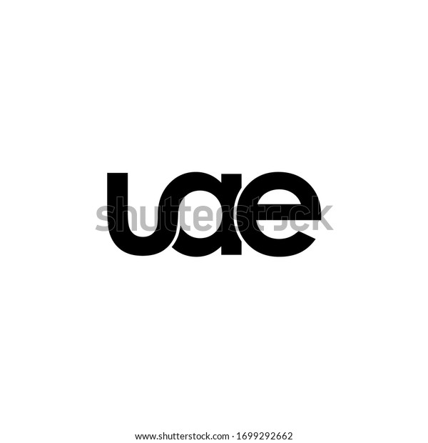 Uae Letter Original Monogram Logo Design Stock Vector (Royalty Free ...