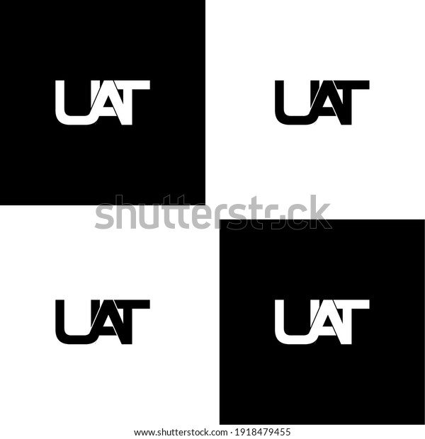 Uat Letter Original Monogram Logo Design Stock Vector (Royalty Free ...