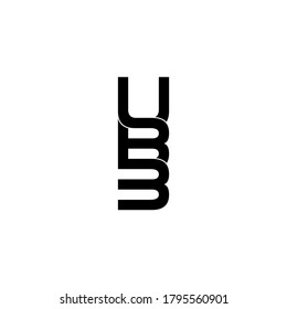 Ubd Letter Original Monogram Logo Design Stock Vector (Royalty Free ...