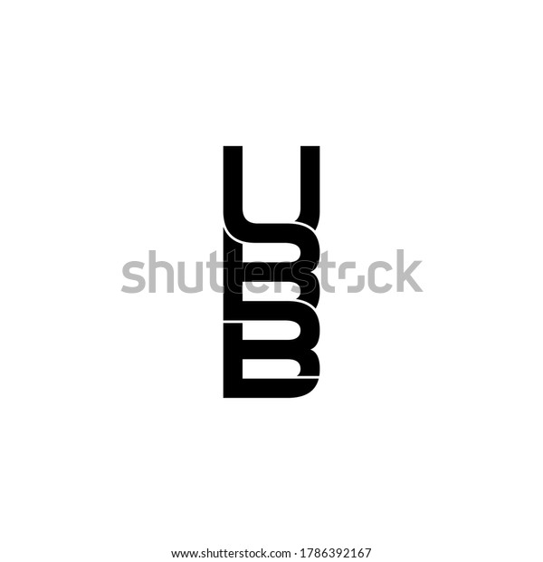 Ubb Letter Original Monogram Logo Design Stock Vector (Royalty Free ...