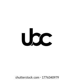 Ubc Letter Original Monogram Logo Design Stock Vector (Royalty Free ...