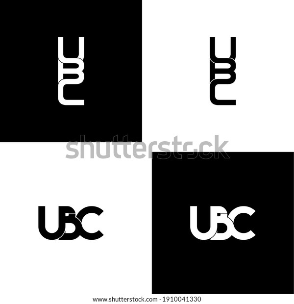 Ubc Letter Original Monogram Logo Design Stock Vector (Royalty Free ...
