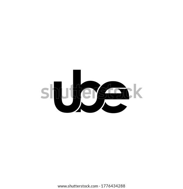 Ube Letter Original Monogram Logo Design Stock Vector (Royalty Free ...