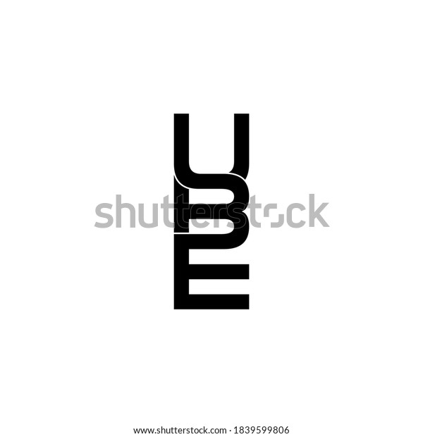 Ube Letter Original Monogram Logo Design Stock Vector (Royalty Free ...