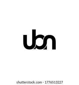 Ubn Letter Original Monogram Logo Design Stock Vector (Royalty Free ...