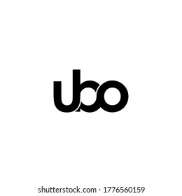 Ubo Letter Original Monogram Logo Design Stock Vector (Royalty Free ...