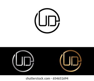 Ud Logo Letter Design Vector Red Stock Vector (Royalty Free) 654651694 ...