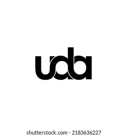 Uda Letter Original Monogram Logo Design Stock Vector (Royalty Free ...