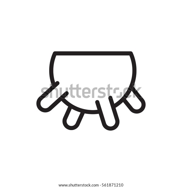 Udder Icon Illustration Isolated Vector Sign Stock Vector (Royalty Free ...
