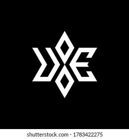 Ue Monogram Logo Star Shape Luxury Stock Vector (Royalty Free ...