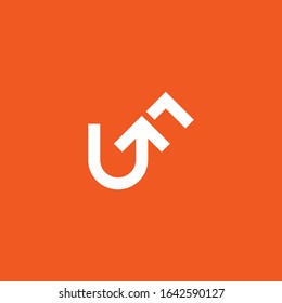 Uf Fu Logo Icon Vector Stock Vector (Royalty Free) 1642590127