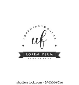 Uf Initial Beauty Monogram Logo Vector: เวกเตอร์สต็อก (ปลอดค่าลิขสิทธิ์ ...