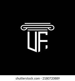 Uf Letter Logo Creative Design Vector Stock Vector (Royalty Free ...