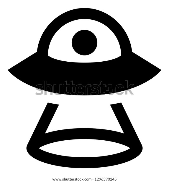 Ufo Alien Vector Icon Stock Vector (Royalty Free) 1296590245 | Shutterstock