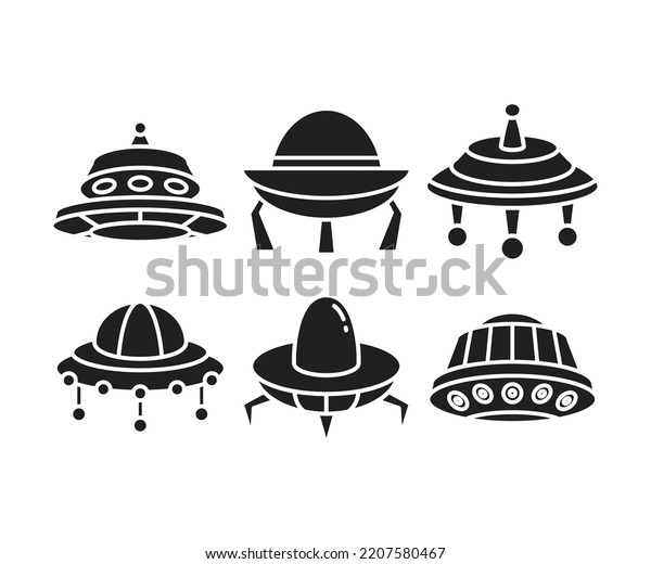 Ufo Icons Set Vector Illustration Stock Vector (Royalty Free ...
