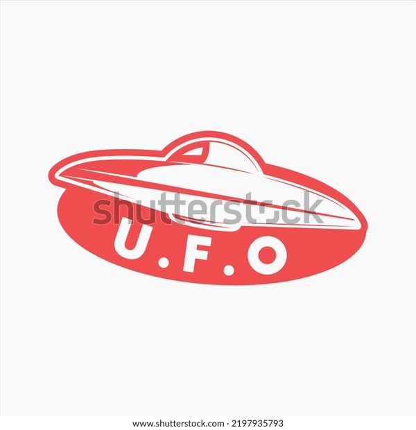 Ufo Illustration Logospace Planet Vector Design Stock Vector (Royalty ...
