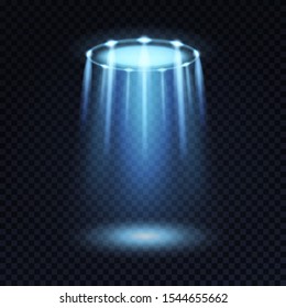 Ufo Light Alien Spaceship Magic Bright Stock Vector (Royalty Free ...