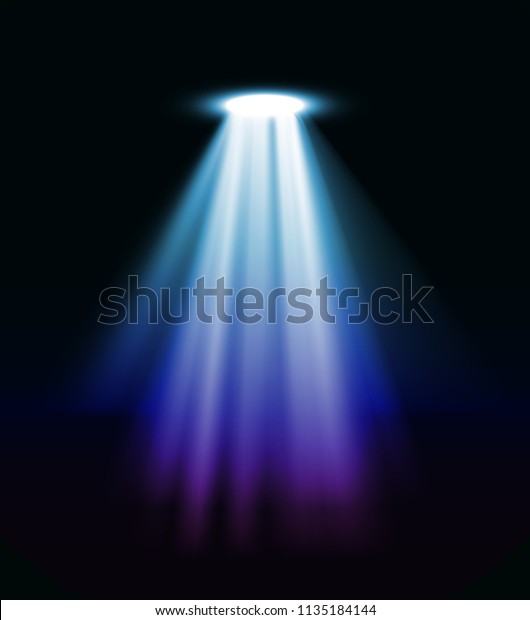 Ufo Light Ray Vector Illustration Stock Vector (Royalty Free ...