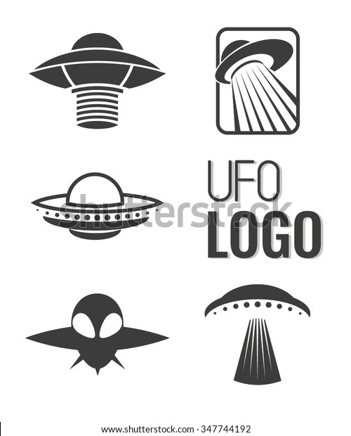 Ufo Logo Set Stock Vector (Royalty Free) 347744192