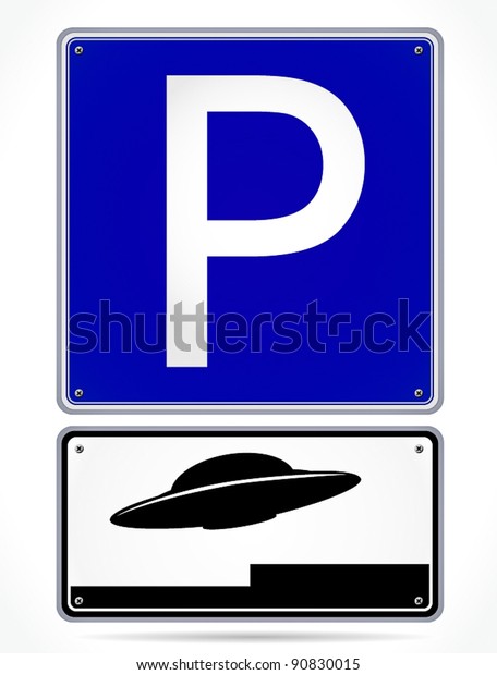 UFO parking sign