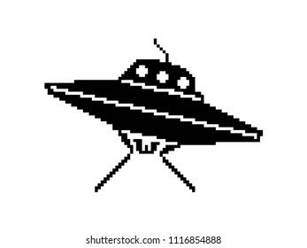 Ufopixel Art Vector Illustration Isolated On Stock Vector (Royalty Free ...