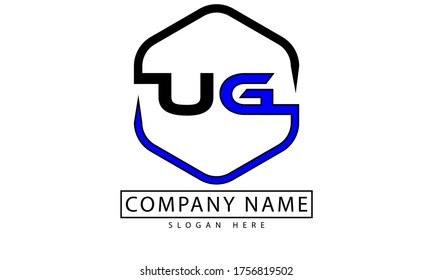 Ug Logo Icon Ug Initial Letter Stock Vector (Royalty Free) 1756819502