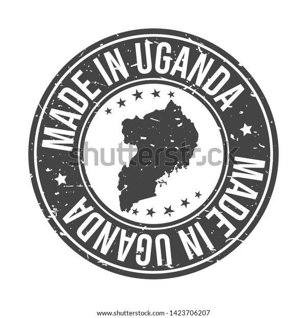 Uganda Symbol Silhouette Icon Map Design Stock Vector (Royalty Free ...