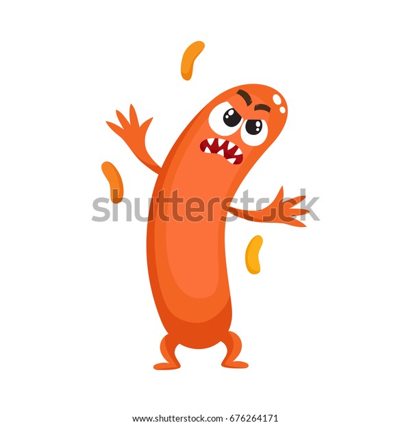 Ugly Virus Germ Bacteria Character Human Stock Vector (Royalty Free ...