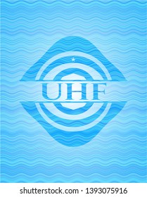 Uhf Water Wave Emblem Background Vector Stock Vector (Royalty Free ...