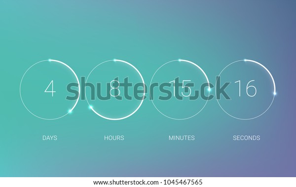 Ui Countdown Clock Counter Timer Vector Stock Vector (Royalty Free ... Ui Countdown Clock Counter Timer Vector Stock Vector (Royalty Free ...