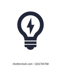 Creative Idea Logo Half Light Bulb: vector de stock (libre de regalías ...