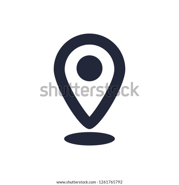 Ui Location Icon Stock Vector (Royalty Free) 1261765792 | Shutterstock