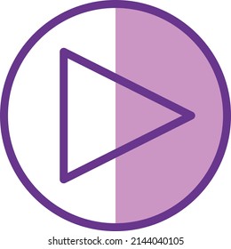 Ui Play Button Icon Illustration Vector Stock Vector (Royalty Free ...