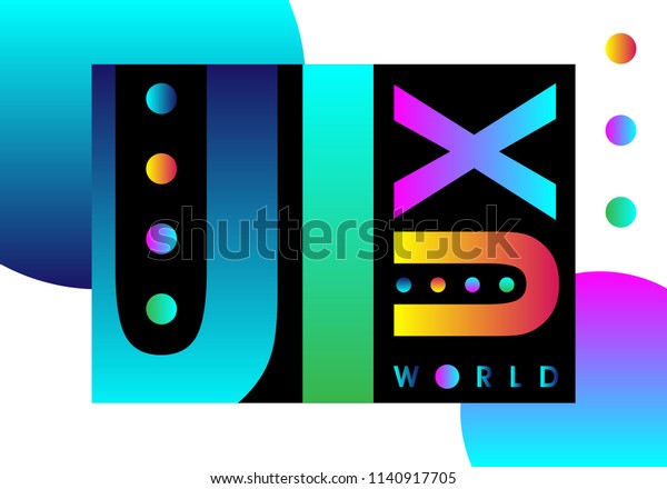 Ui Ux Design Bannerposter Theme Stock Vector (Royalty Free) 1140917705 ...