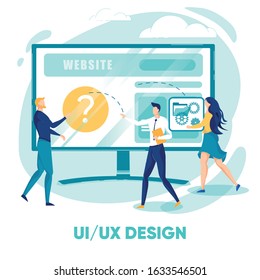 Ui Ux Design Concept Flat Cartoon Stock Vector (Royalty Free ...