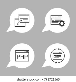 Ui Ux Programming Vector Line Icons Stock Vector (Royalty Free ...